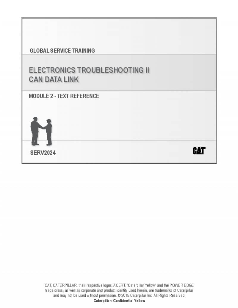 Caterpillar Advandce ElectronicsTroubleshooting Module 02 CAN Data Link ...