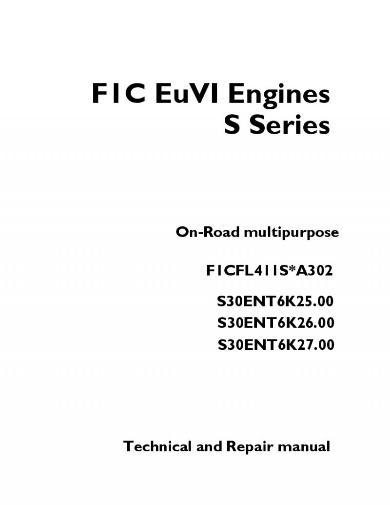 FPT IVECO F1C EuVI Engines S Series On-Road multipurpose F1CFL411S.A302 ...