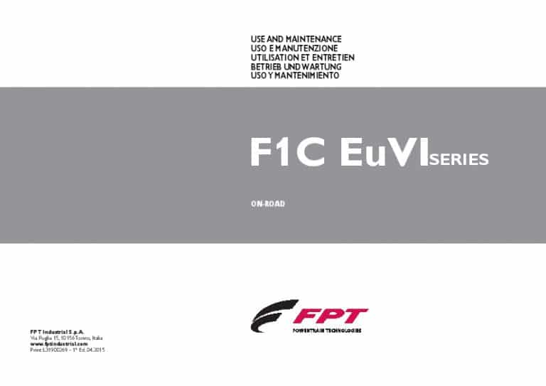 FPT IVECO F1C EuVI Series S30ENT6K FICFL411SA302 On-Road Multipurpose ...