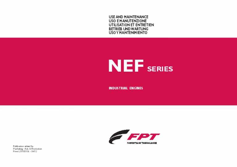 FPT IVECO NEF SERIES N45 ENT N67 ENT Operation and Maintenance Manual ...