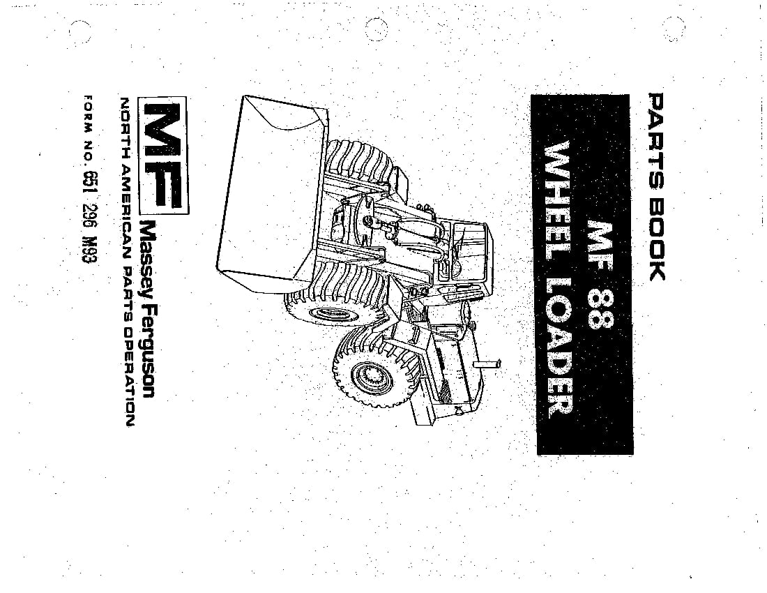 MF88 Wheel loader Part Manual PDF Download | Service Repair Online Manual