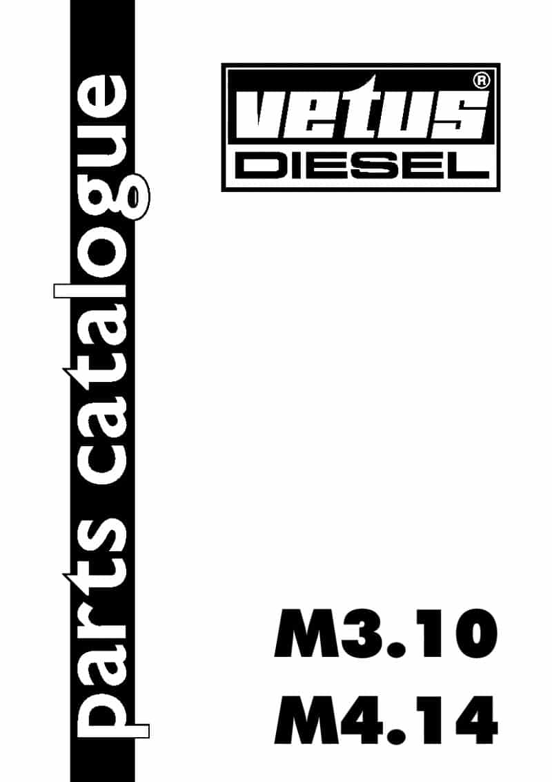 VETUS M3.10 M4.14 DIESEL Parts Manual PDF Download | Service Repair ...