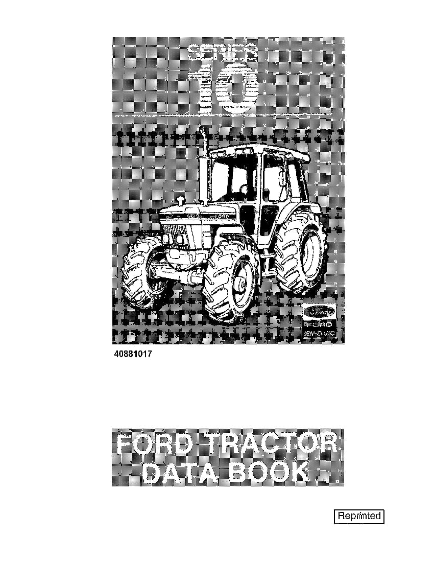 Ford Tractor data book Series 10 Workshop Repair Service Manual PDF ...