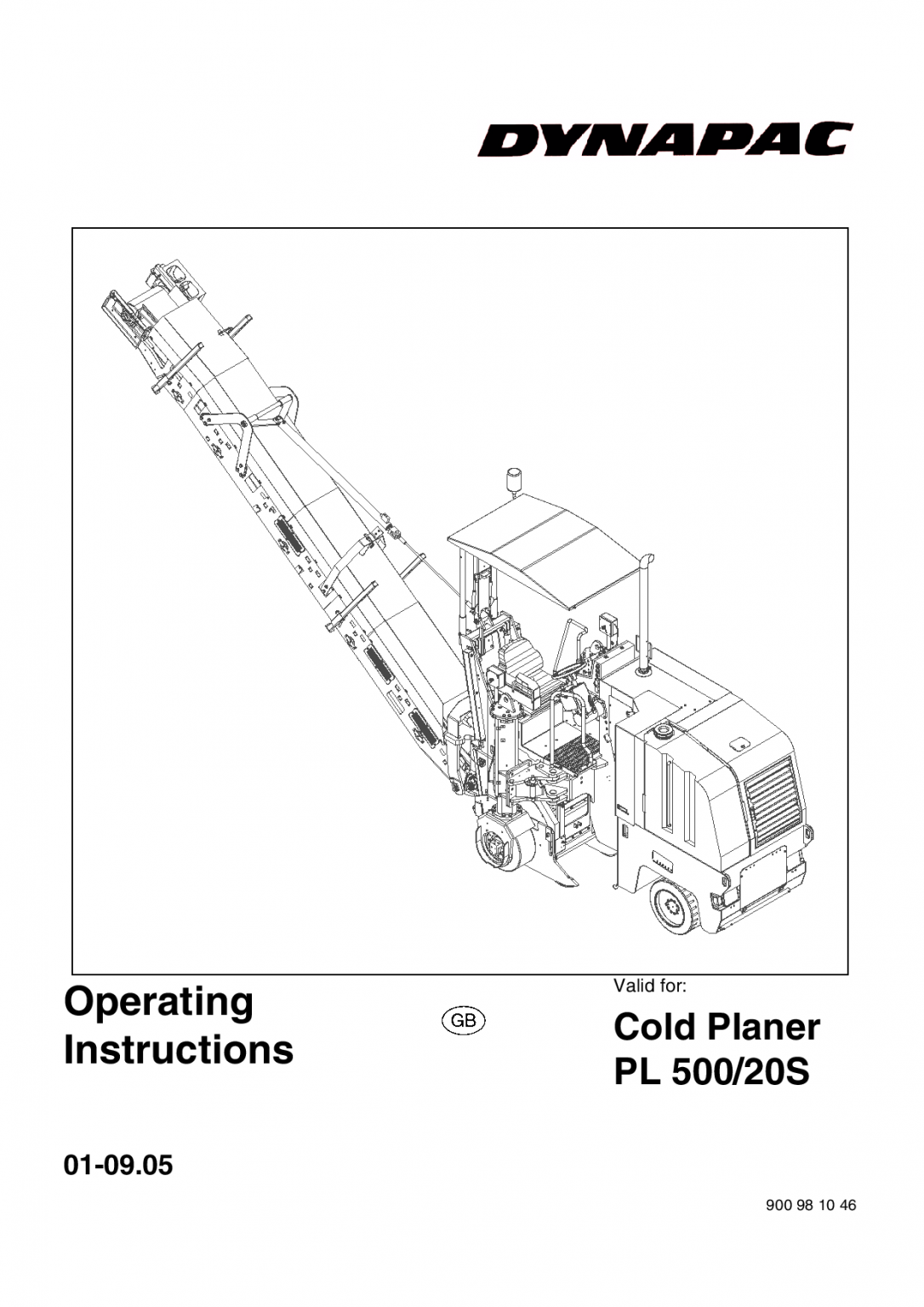 Dynapac Operation & Maintenance Manual PL500 20S 900981046EN manual PDF ...
