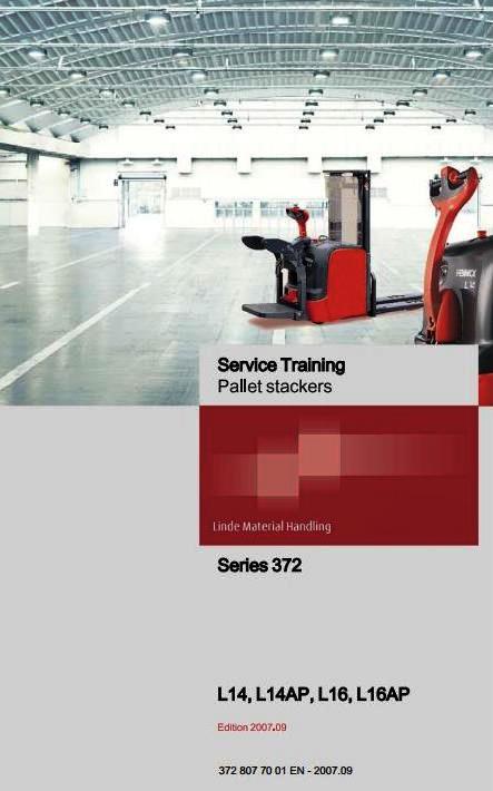 Linde L14, L14AP, L16, L16AP Pallet Stacker (SN.U02718-) 372 Series ...