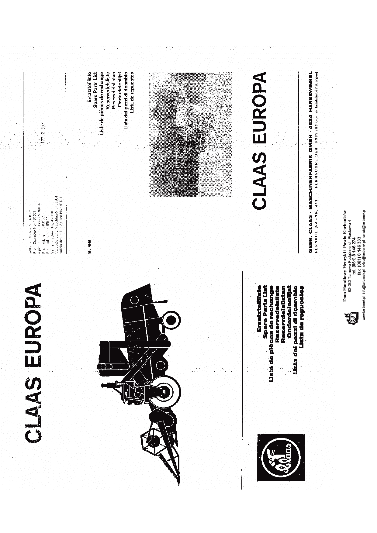 Claas Europa Parts manual catalog PDF Download | Service Repair Online ...