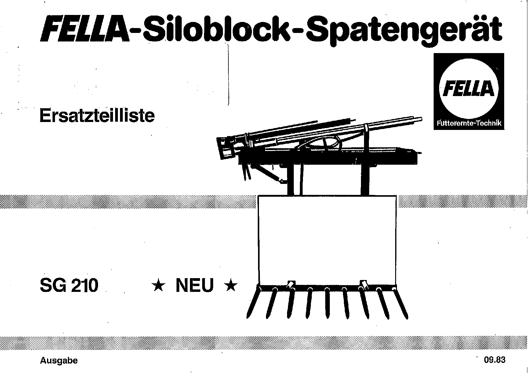 Fella SG210 Disc Mower Parts manual catalog PDF Download | Service ...