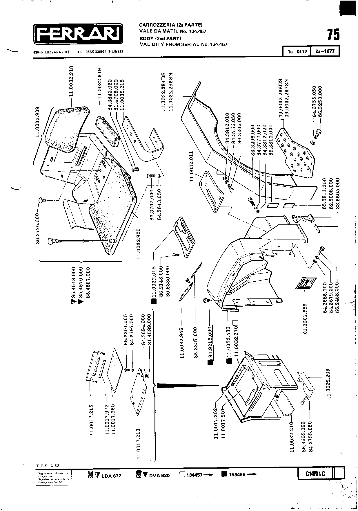 Ferrari 75 Parts manual catalog PDF Download | Service Repair Online Manual