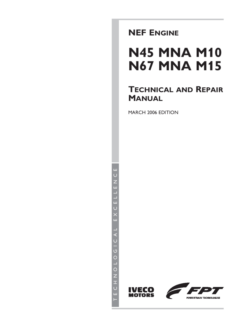 Iveco N45 MNA M10 N67 MNA M15 series NEF Engine Service Repair Manual ...
