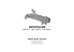 RAU Rototiller RWP30A RDP- 25 30 -A RVP- 30 40-A Rotary tillers 2005 ...