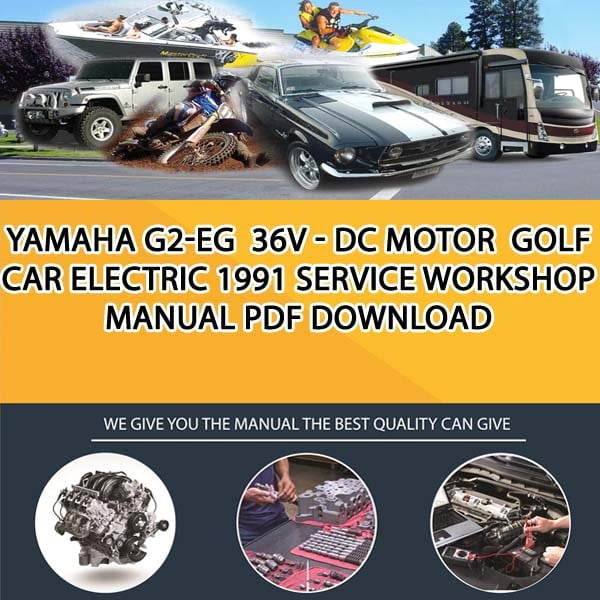 Yamaha G2-EG 36V - DC MOTOR Golf Car Electric 1991 Service Workshop ...