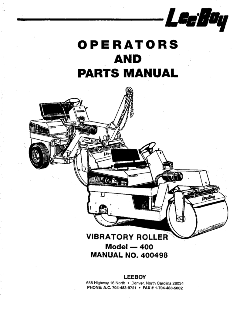 LeeBoy 685C Grader Operators Maintenance Schematic and Parts Manual PDF ...