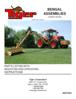 Tiger Kubota M105S BENGAL Mower Operation and Parts Manual PDF Download ...