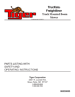 Tiger Truckat Freightliner Truck Mounted Boom Mower Operation and Parts ...